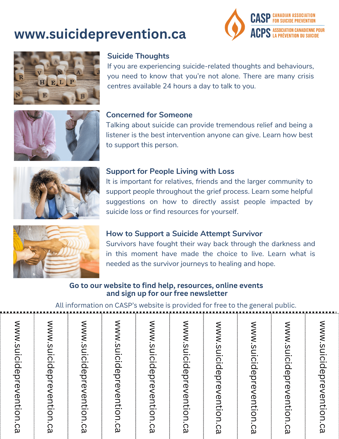 Suicide Prevention Flyer and Tear Sheet - Canadian Association For ...